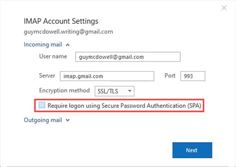 Imap Gmail