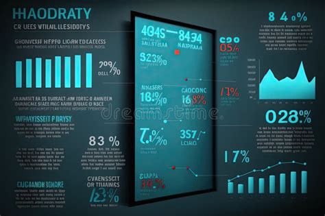 Big Data Analytics Report Infographic With Graph And Chart On Abstract Background Stock