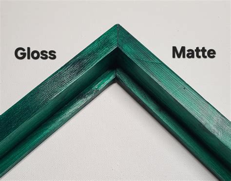 Gloss Green Thick Border Canvas Floating Frame Made To Order Canvas Frame Solid Wood Float