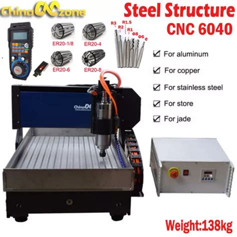 Steel Structure Cnc 6040 3axis 2 2kw Router Engraver Cnc Engraving Diy Machine 3 999 00