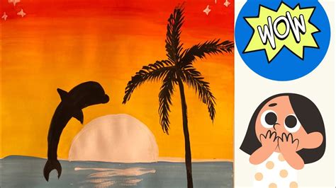 Пейзаж Сурет салу Оңай сурет салу Закат Как нарисовать красивый