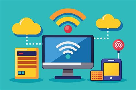 A Computer Is Being Updated Via A Wifi Network Showcasing Modern Tech