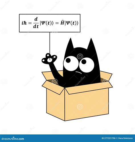 Cat Of Schrodinger Equation Landing Page Template Physics Formula