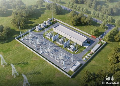 户外变电站3d模型下载【id 1145363740】 知末3d模型网