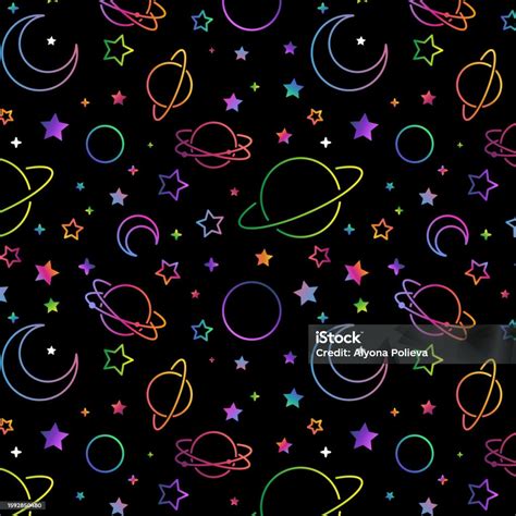 매끄러운 밤하늘 별 패턴입니다 달 우주 행성 및 손으로 그린 별 벡터 그림을 스케치합니다 천문학 상징 장식 질감입니다 우주 벽지 포장지 섬유 윤곽 디자인 미스터리에 대한