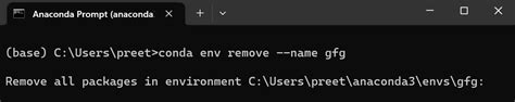How To Delete An Environment In Conda GeeksforGeeks