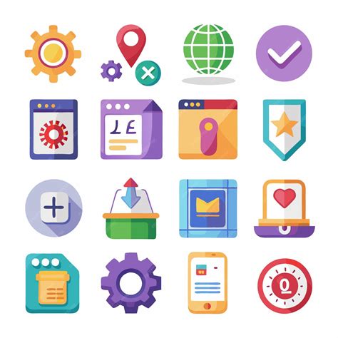 User Interface Icons Set For Website And Mobile App Premium Ai Generated Vector