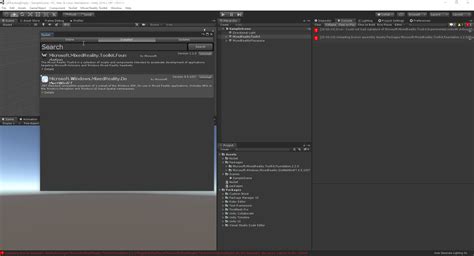 Using Nuget To Get Mrtk 220 Dosnt Work With Unity 20192 · Issue 7303 · Microsoft