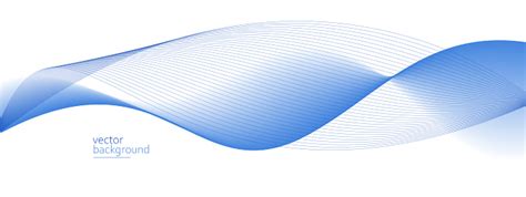 부드러운 그라데이션 벡터 추상적 배경 편안하고 조용한 예술 흐르는 파란색 곡선 모양은 건강 의료 또는 음악의 소리를 설명 할 수 있습니다 3차원 형태에 대한 스톡 벡터 아트