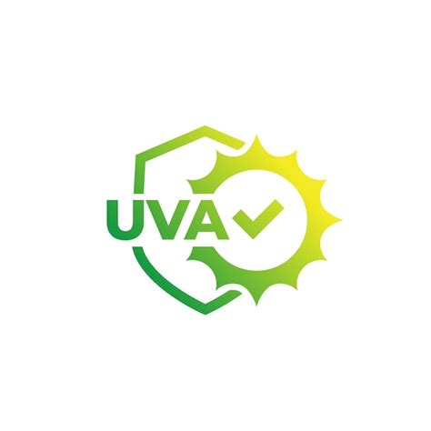 Premium Vector Uva Protection Icon With A Sun And Shield