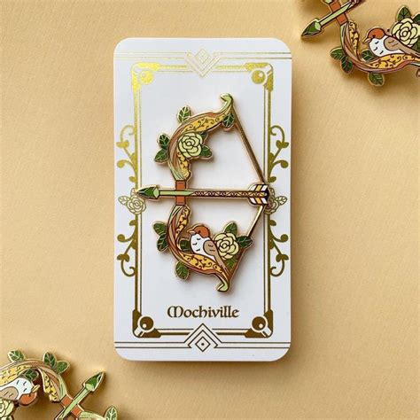 Elven Sparrow Bow Enamel Pin Large Pin Hard Enamel Pin Etsy Enamel