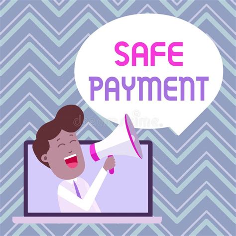 Text Sign Showing Safe Payment Conceptual Photo Webpage Where Credit Card Numbers Are Entered