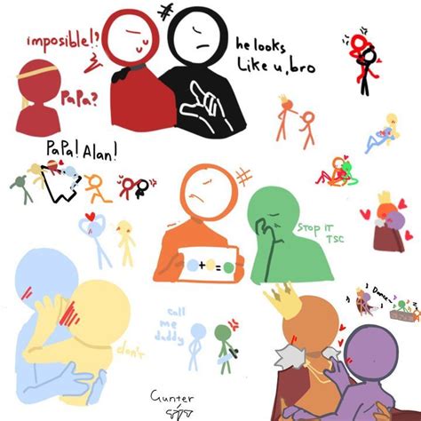 Alan Becker Artbook Ava Avm🟠🔴🟡🟢🔵🟣⚫⭕ Stick Figure Animation Book