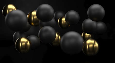 검은 색과 황금 현실적인 구체 배경은 닫습니다 필드의 깊이와 금속 공의 배경 황금과 검은 거품 쥬얼리 커버 개념입니다 세로 배너입니다 디자인에 대 한 장식 요소입니다 0명에