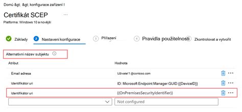 Použití Profilů Certifikátů Scep V Microsoft Intune Microsoft Intune Microsoft Learn