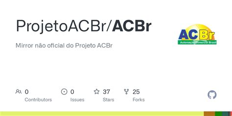 Github Projetoacbr Acbr Mirror N O Oficial Do Projeto Acbr