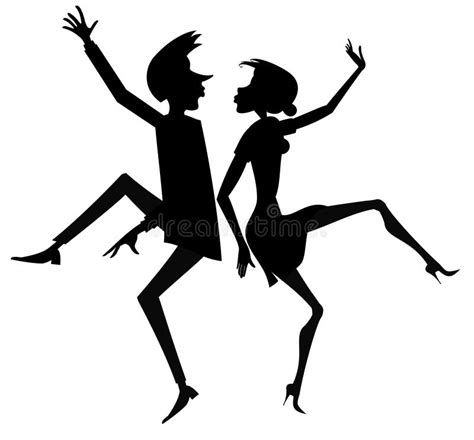 Line Dancing Black White Stock Illustrations 2892 Line Dancing Black
