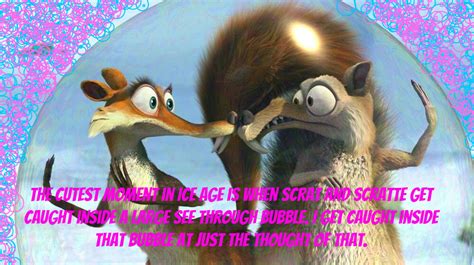 Scrat And Scratte Trapped Inside A Bubble By Elizabethjones18 On Deviantart