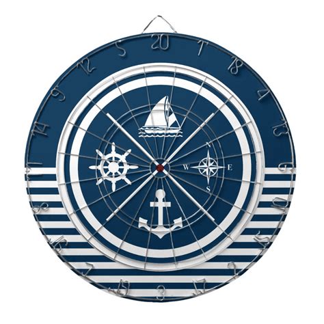 nautical themed design dart board zazzle