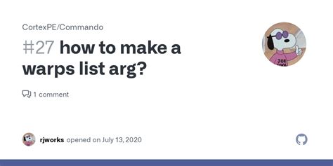 How To Make A Warps List Arg Issue 27 CortexPE Commando GitHub
