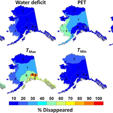Fractional Area Coverage Of Disappeared Climates For The Nine Level 2