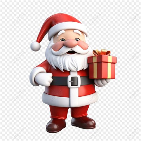산타클로스 마스코트 3d 캐릭터 일러스트 선물을 가져오다산타 자루휴가철 Png 일러스트 무료 다운로드 Lovepik