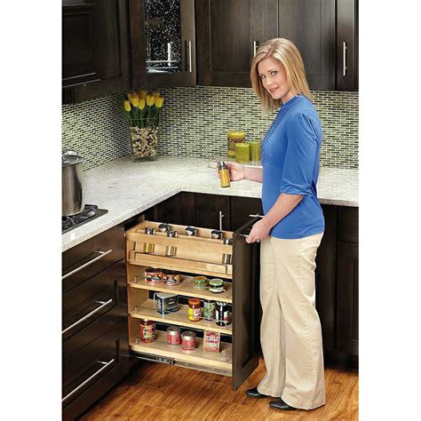 Rev A Shelf 8 Spice Rack Insert For 448 Bcbbsc 5c Maple Rev A Shelf