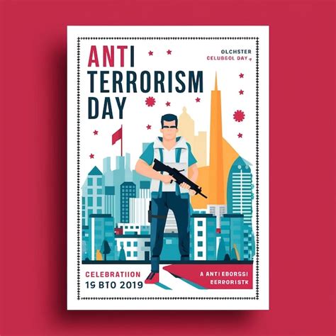 Premium Photo National Anti Terrorism Day Poster Design