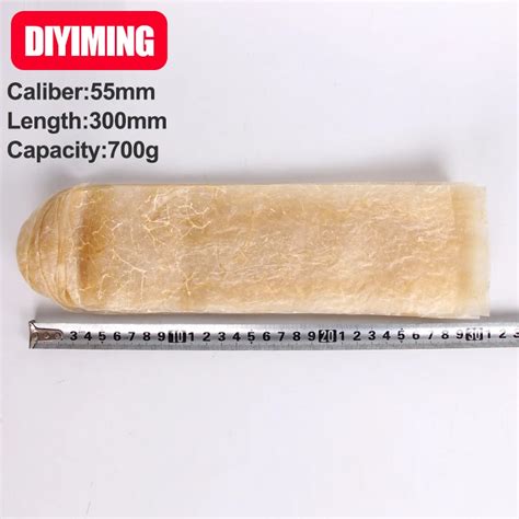 소시지 케이싱 소시지 스터퍼 3 개 너비 86mm 직경 55mm 길이 300mm 살삼 포장 홈 Diy 빅햄 소시지 셸 커버