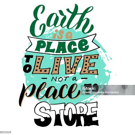 생태 문자 텍스트 포스터입니다 동기 부여 필기 문구 지구를 저장하고 오염 개념을 중지합니다 에코 티셔츠 가방 배너 디자인 벡터