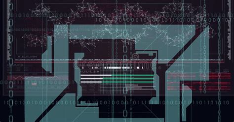 Composition Of Dna Strand And Binary Coding Data Processing Stock Image Image Of Global