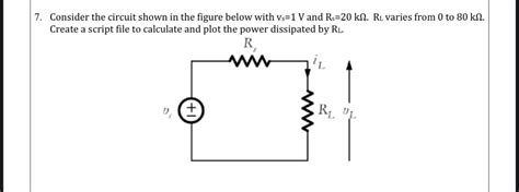 Solved Consider The Circuit Shown In The Figure Below Chegg