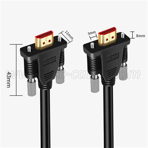 Hdmi Cable With Dual Locking Screws China Stc Electronichong Kong
