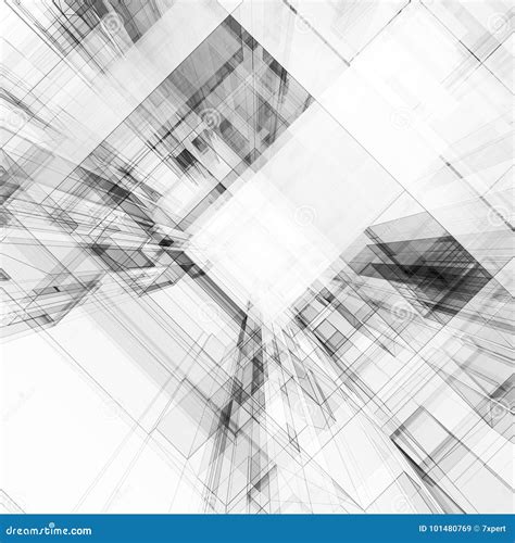 Abstract Architecture 3d Rendering Stock Image Image Of Colors Vibrant 101480769