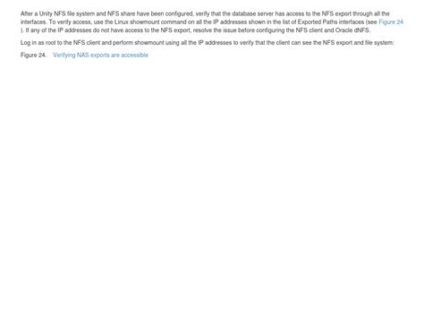 Verify Access To The Unity Nfs Export Dell Unity Xt Oracle Database Best Practices Dell