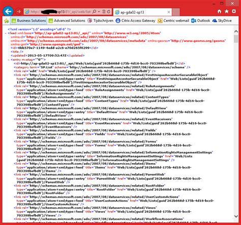 Internet Explorer Cannot Display Sharepoint 2013 Odata Feed Locktars Blog