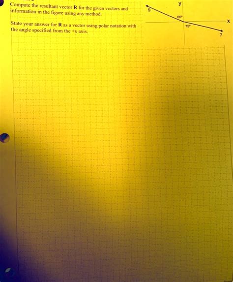 solved compute the resultant vector r for the given vectors and