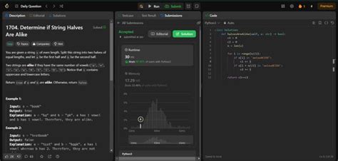 100daysofcode String Halves Alike Mohammad Ammar Posted On The Topic