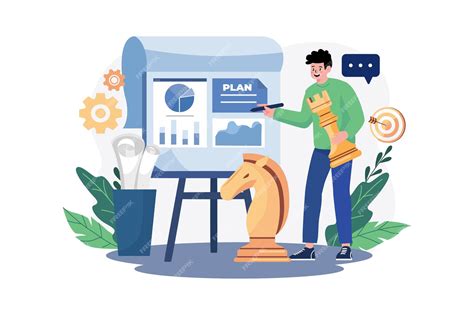Ilustración De Planificación Estratégica Vector Premium