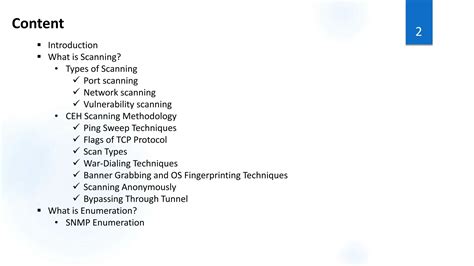 Scanning And Enumeration In Cyber Security Pptx Operating Systems Computer Software And