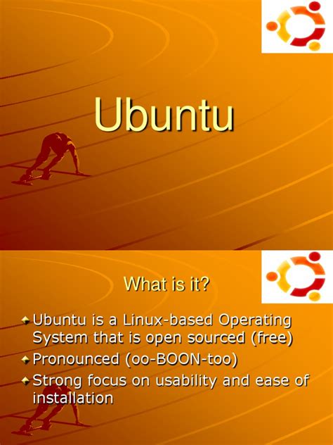 Ubuntu Ppt Ubuntu Operating System Free Software