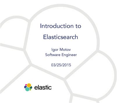 Introduction To Elasticsearch Speaker Deck