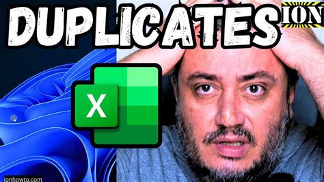 How To Find Duplicate Rows In Excel Youtube