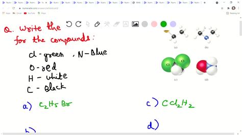 Solved Write The Molecular And Structural Formulas For The Compounds Represented By The