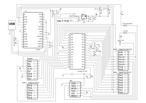 Принципиальная схема Arduino Uno описание