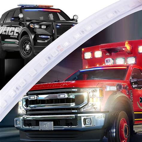 Vechical Emergenice Lighting After Cars Car Police Light 8 Led Red