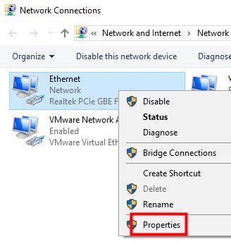 Ethernet Properties Drivers Com