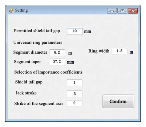 Parameter Configuration Interface Download Scientific Diagram