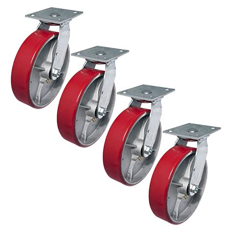 Linco 8 Heavy Duty Casters Set Of 4 Polyurethane Swivel Desertcart India