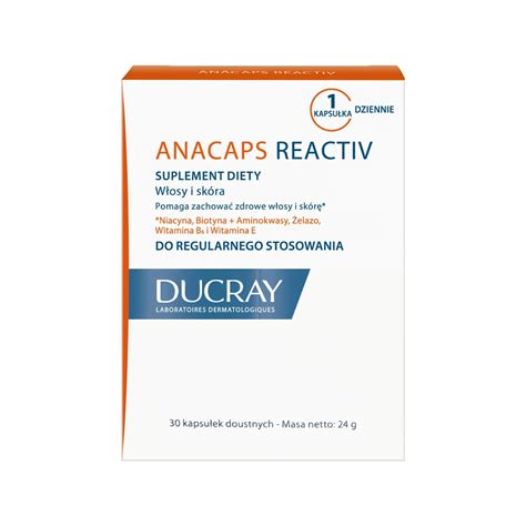 Ducray Anacaps Reactiv 30 kaps - Opinie i ceny na Ceneo.pl